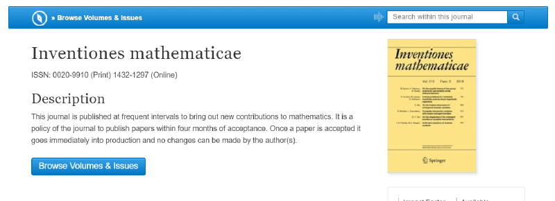 数学领域有哪些核心期刊？ 申请方